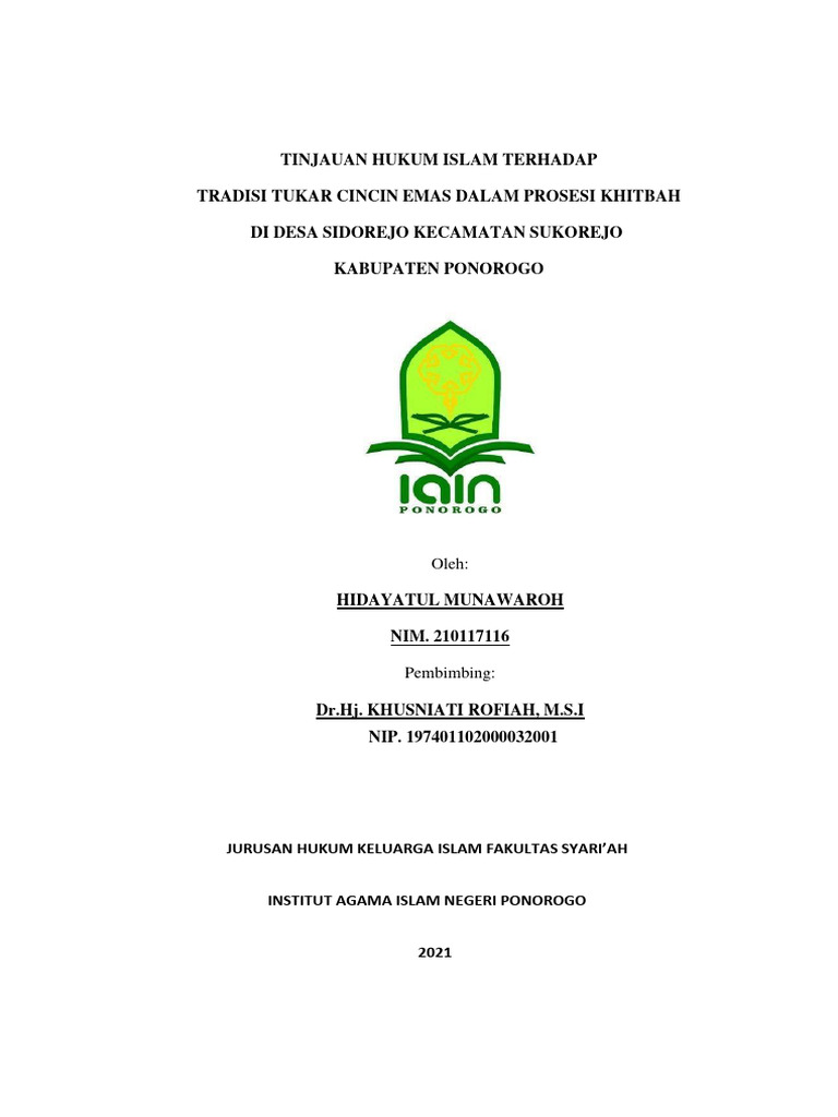 HIDAYATUL MUNAWAROH-upload | PDF