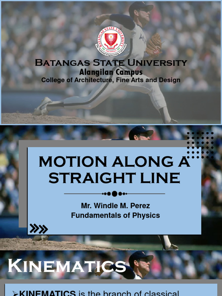 FOP CH.5 Kinematics 1 Straight Line Motion | PDF