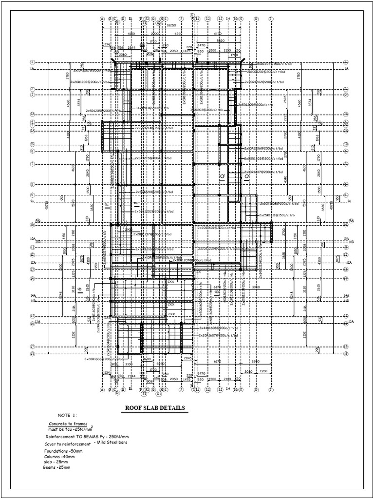 Roof Slab Details | PDF