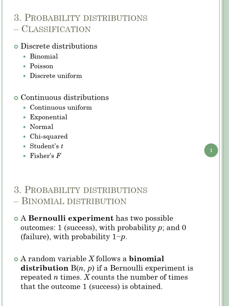 3 Probability Distributions | PDF