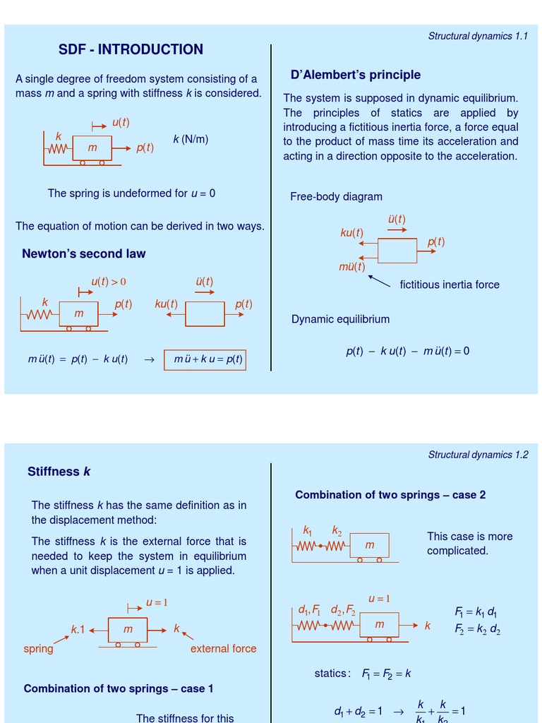 Structural Dynamics | PDF | Normal Mode | Resonance
