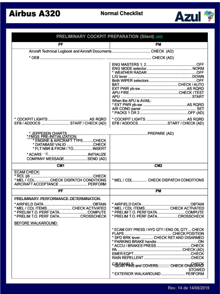 Normal Checklist Azul | PDF