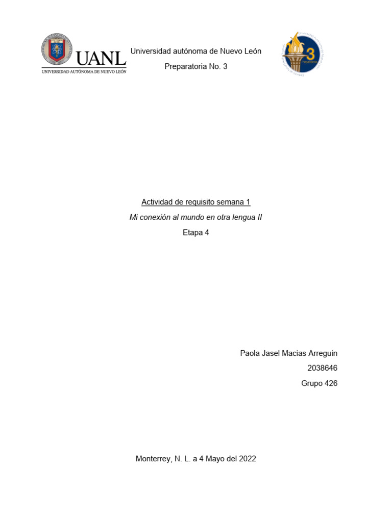 MCML II - Etapa 4 - Semana 1 | PDF | Crecimiento personal y profesional