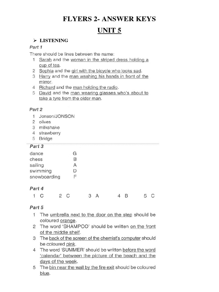 FLYERS 2-Unit 5 | PDF