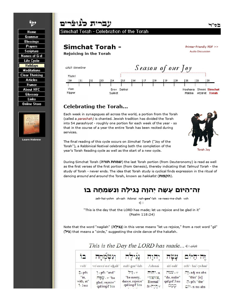 31 Simchat - Torah-Htm | PDF