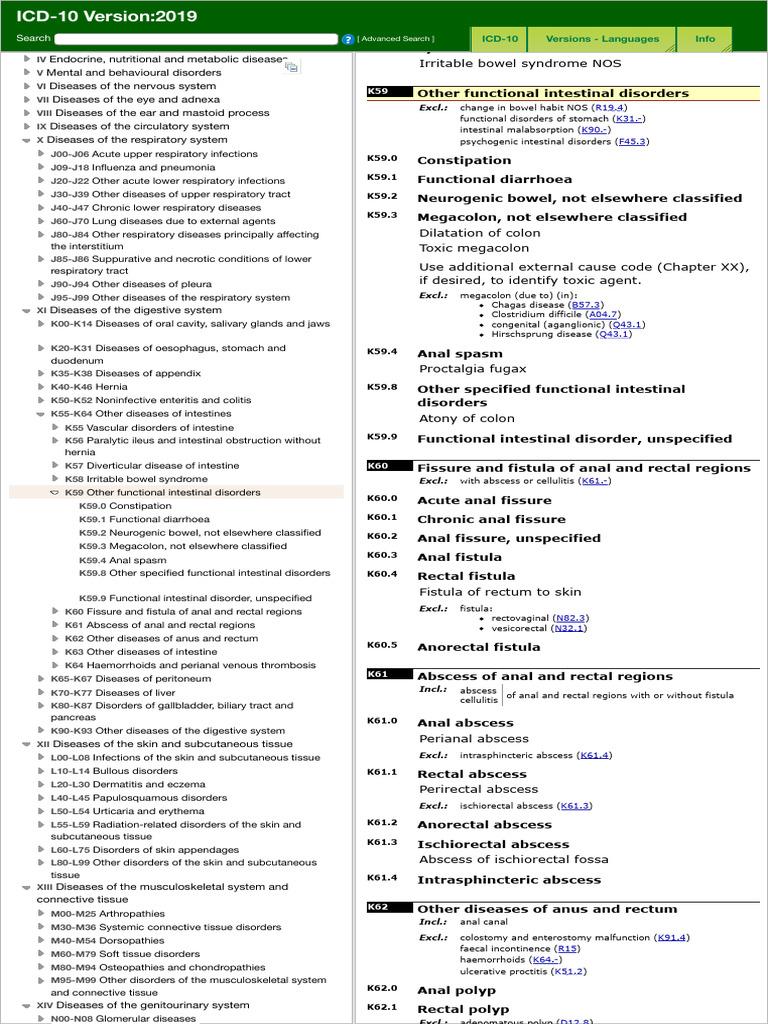 ICD-10 Version2019 | PDF