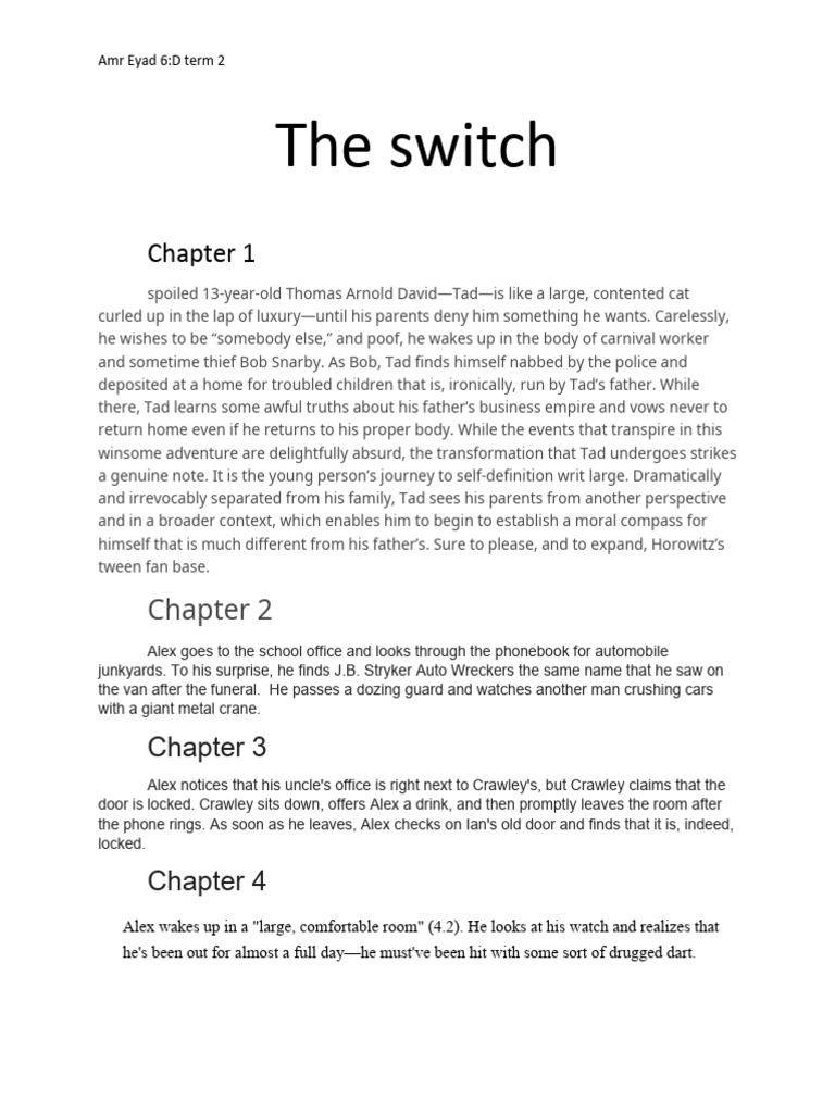 The Switch | PDF