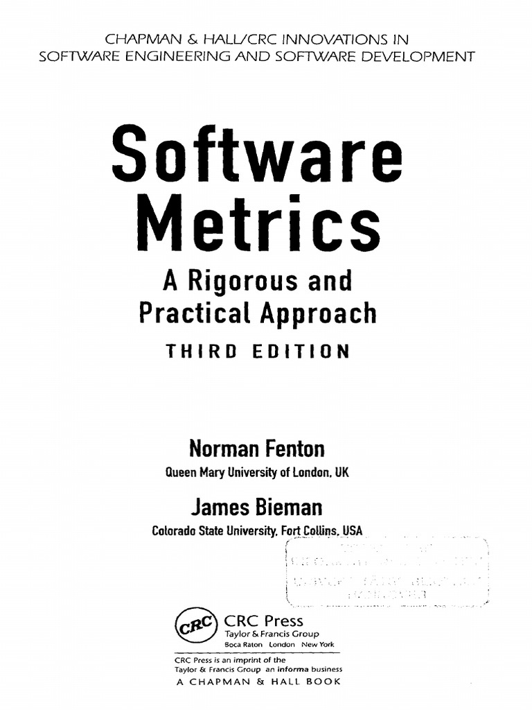 Software Metrics: Rigorous Approach | PDF