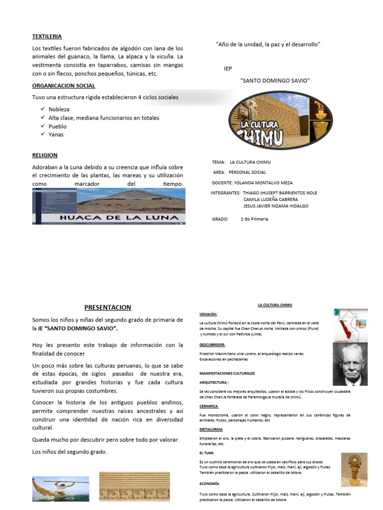 Diptico Chimu Final | PDF