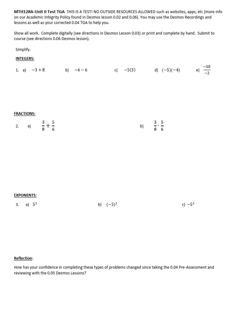 Understanding Integer and Fraction Operations | PDF