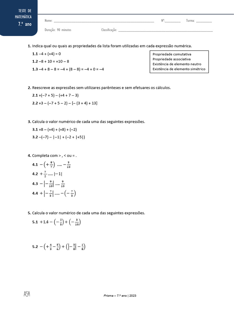 Prisma7 Teste1 Out2023 | PDF