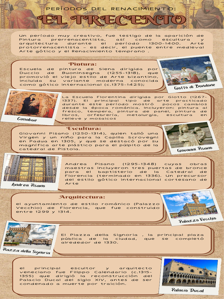 Trecento Infografia | PDF | Florencia | Arte occidental