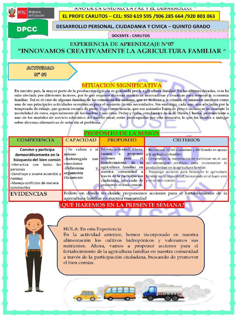 Actividad N°02 - 5to Grado - DPCC - 00001 | PDF