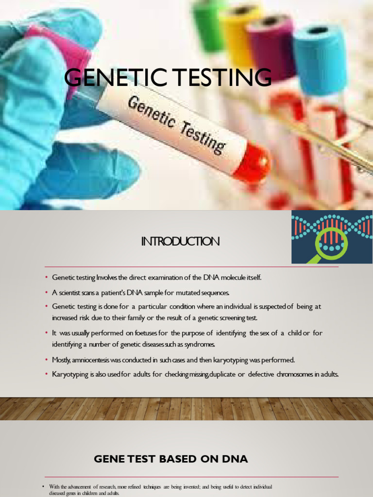 Genetic Testing & Molecular Diagnostics | PDF