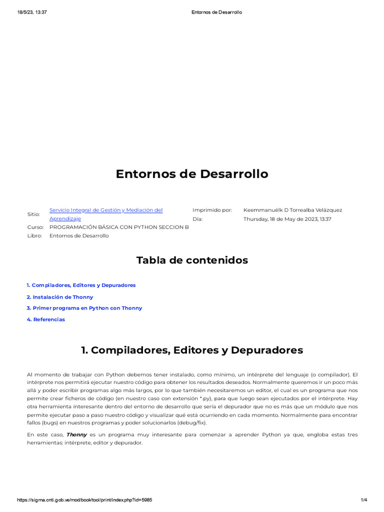 2 - Entornos de Desarrollo | PDF
