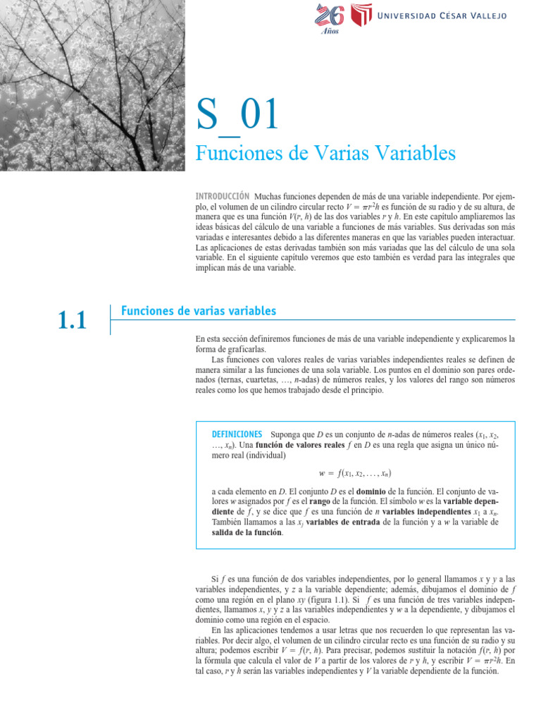 Funciones de Varias Variables | PDF