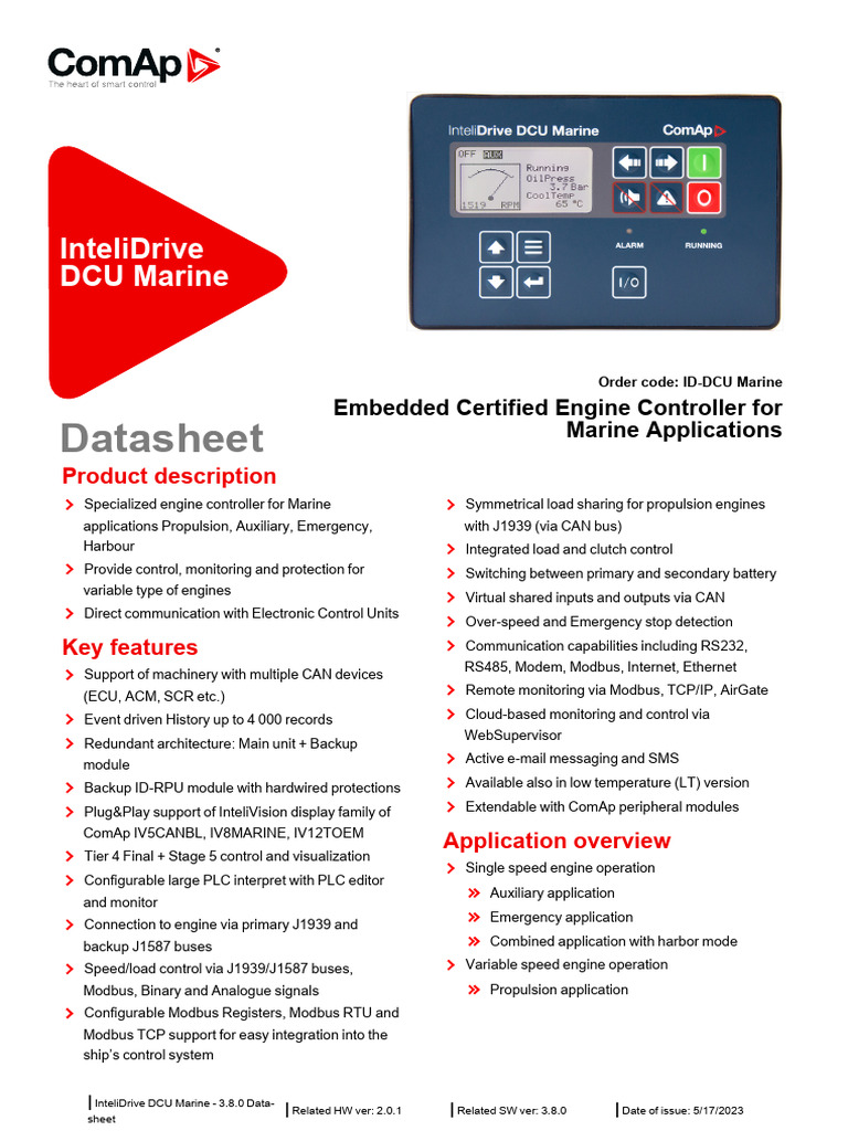Datasheet Id-Dcu Marine | PDF