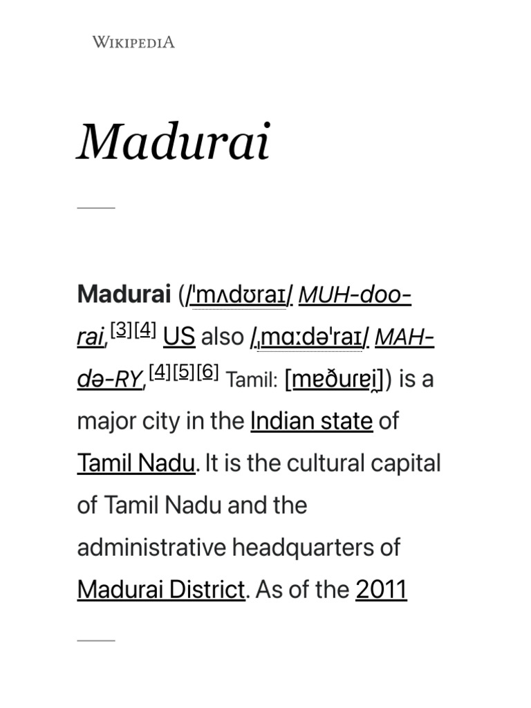 04 Madurai | PDF