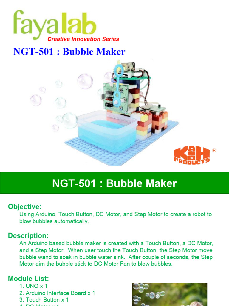 Arduino Bubble Maker Pdf
