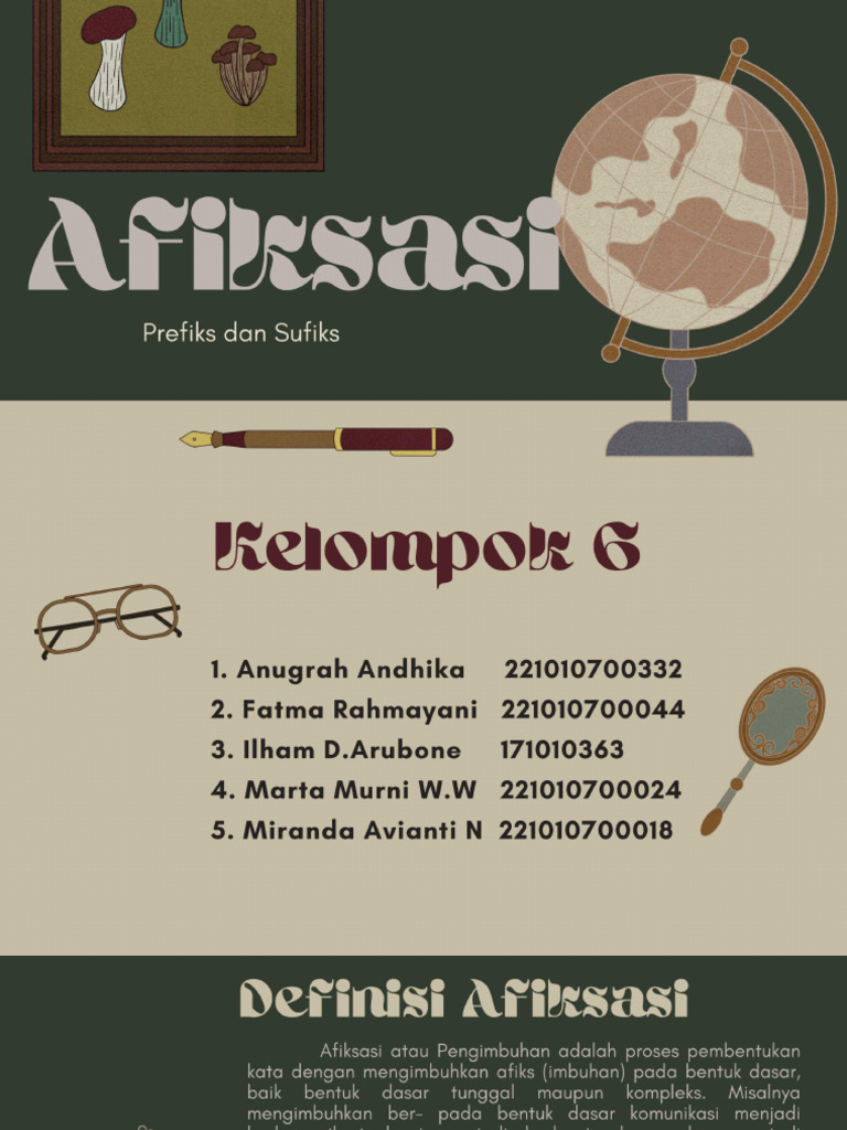 Afiksasi Prefiks Dan Sufiks | PDF