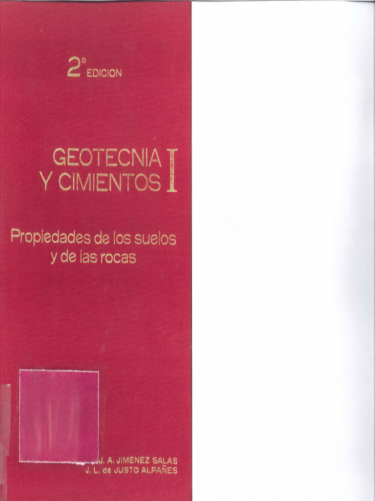Libro - Jimenez Salas - Geotecnia y Cimientos I | PDF
