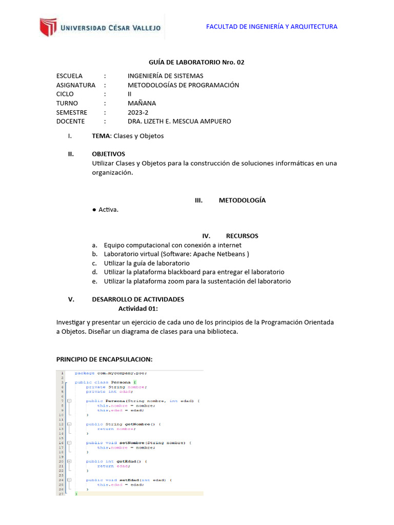 Clases y Objetos en Programación Java | PDF