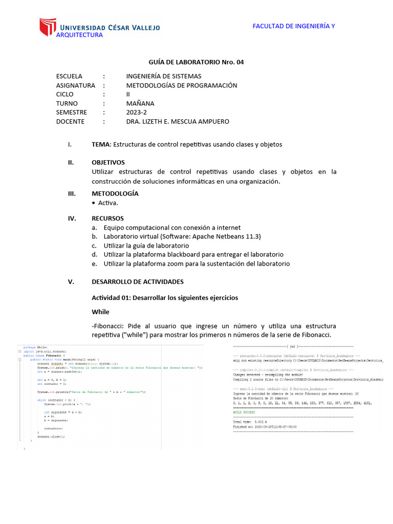 Estructuras de Control en Java | PDF | Ingeniería | Laboratorios