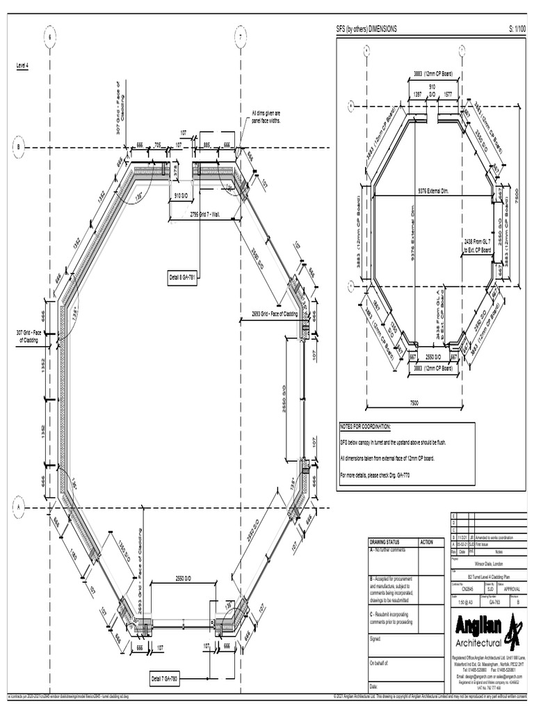 B2 Turret Cladding Plan | PDF