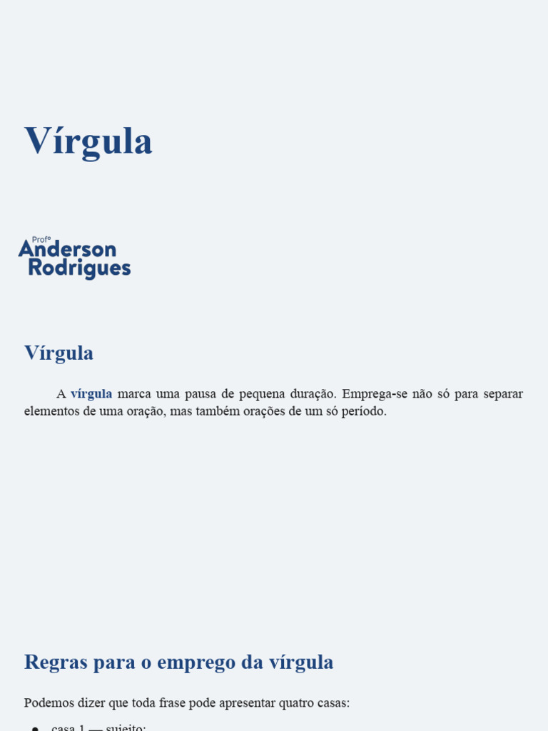 Vírgula | PDF
