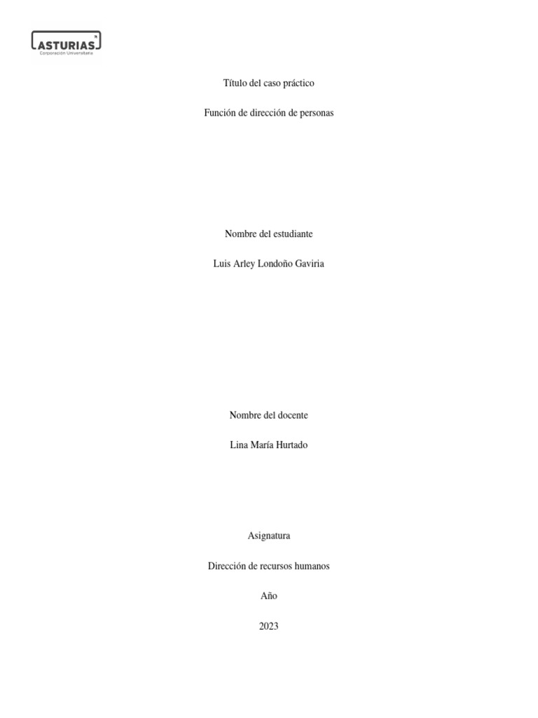 Caso Practico Unidad 2 | PDF