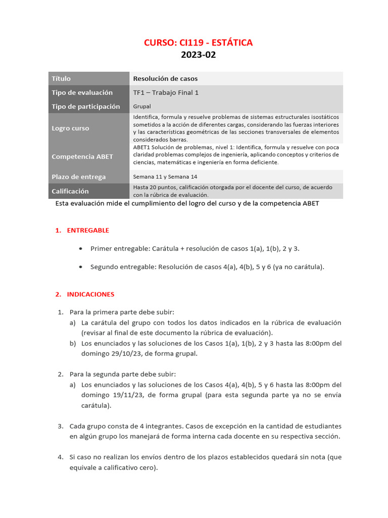 Estatica TF Parte 1 | PDF | Viga (Estructura) | Física Aplicada e Interdisciplinaria