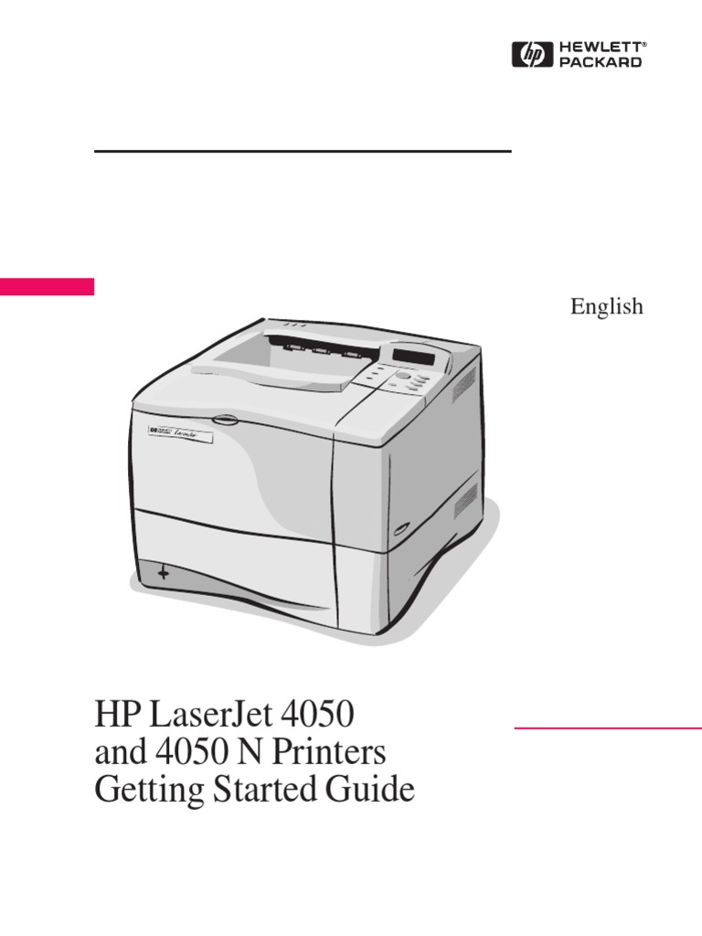HP Laserjet 4050 and 4050 N Printers Getting Started Guide: English | PDF | Printer (Computing ...