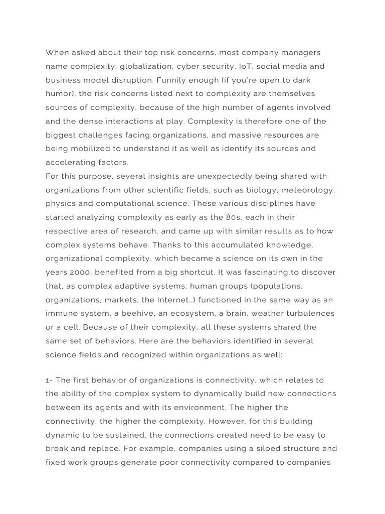 COMPLEXI | PDF | System | Complexity