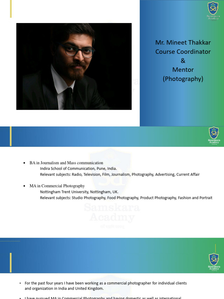 Photography and Videography Overview | PDF