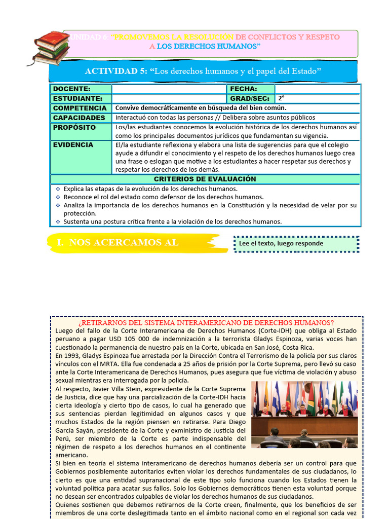 2° DPCC - Actv.05-Unid.6 2023 | PDF