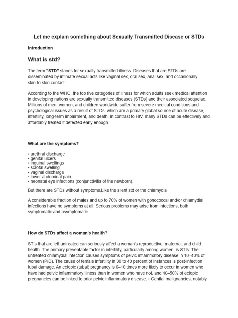 STDs | PDF