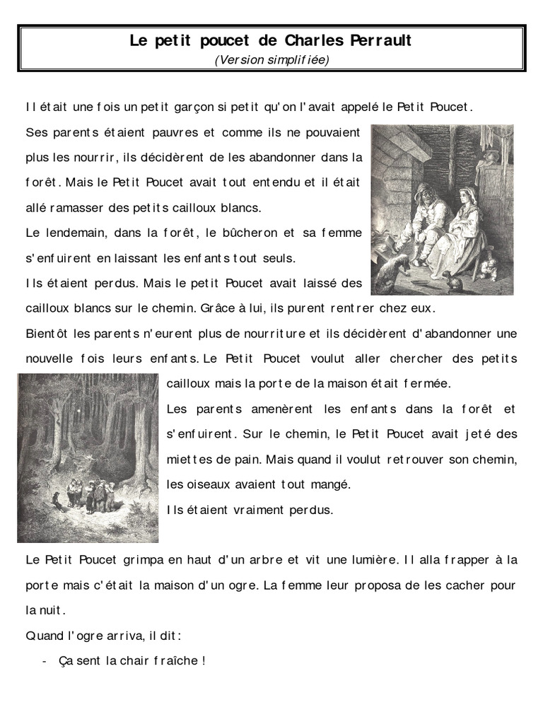 Texte Petit Poucet | PDF