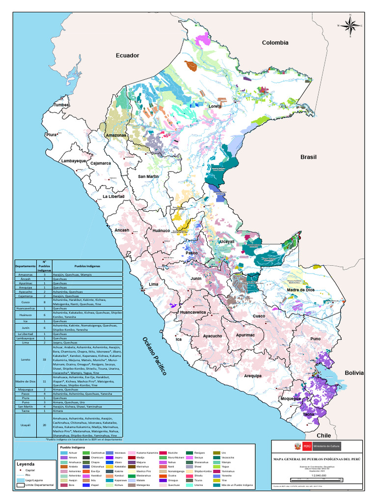 Mapa de Pueblos Indígenas U Originarios | PDF