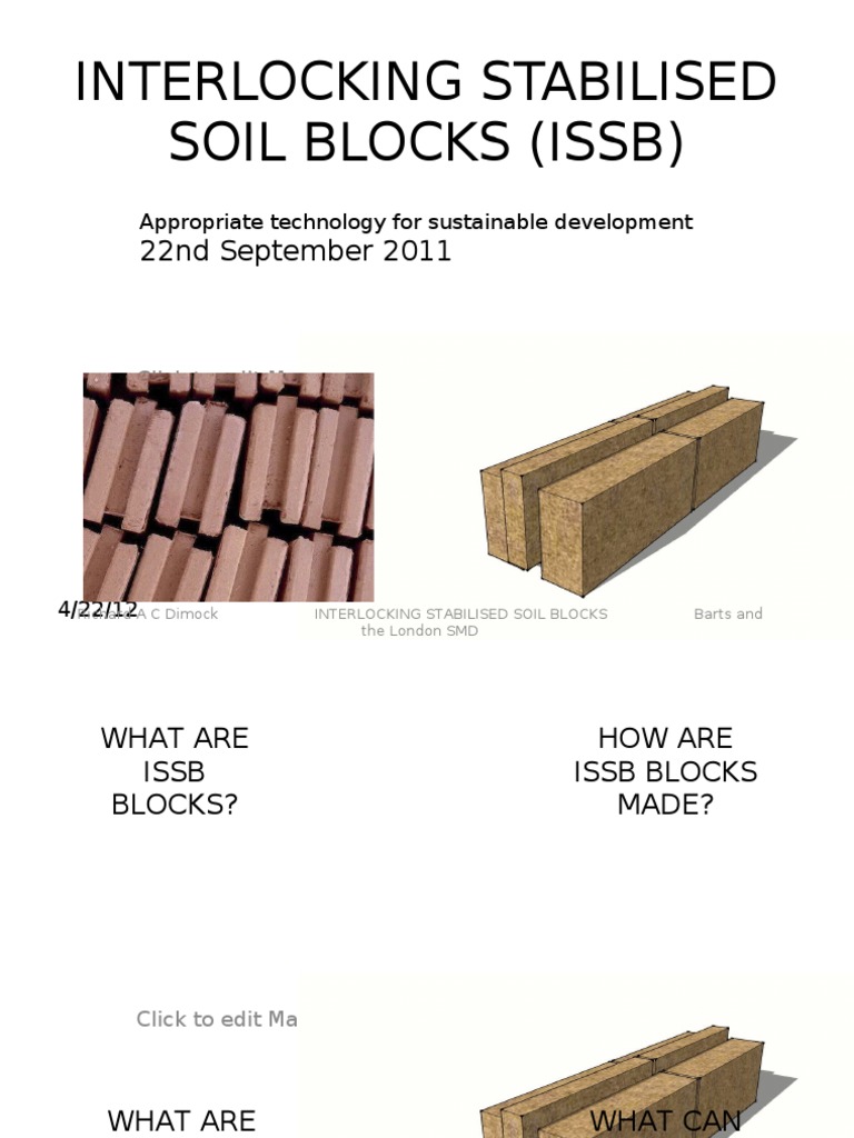 Interlocking Stabilized Soil Blocks Guide | PDF