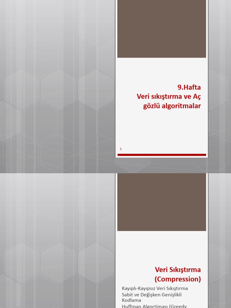 9.Hafta Algoritma Analizi Açgözlü Algoritmalar Greedy Graph | PDF