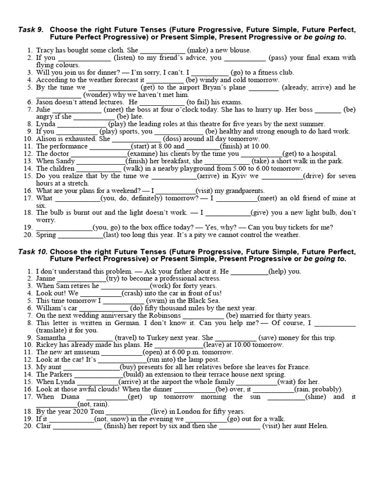 Future Tenses | PDF