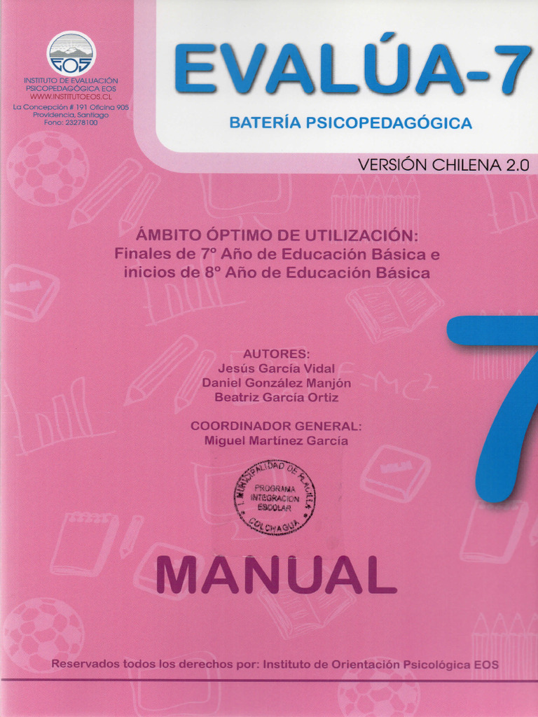 Manual Evalúa 7 | PDF