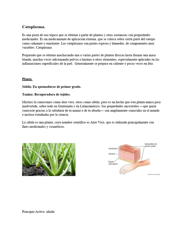 Cataplasma Y Emplastooo. | PDF