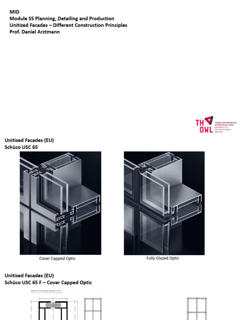 MID - S5 - Unitized Facades II - Construction Principles | PDF