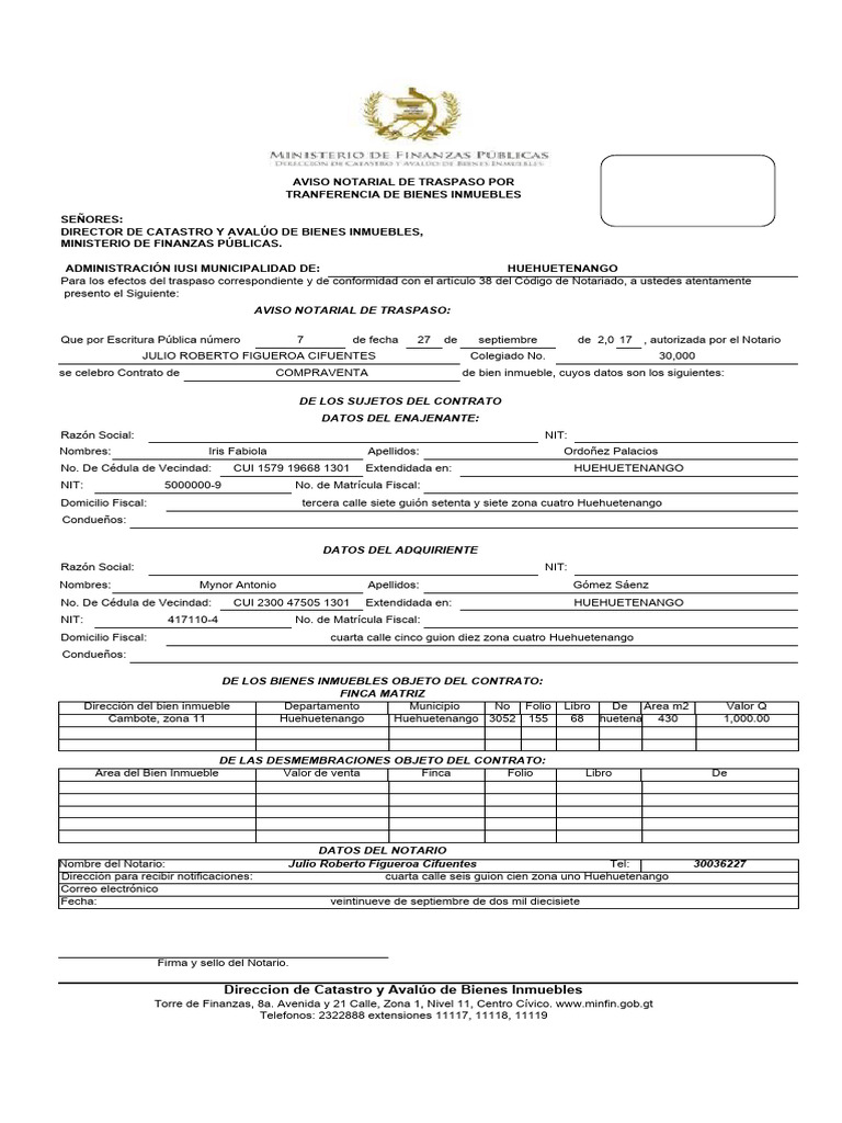 Aviso Catastro | PDF