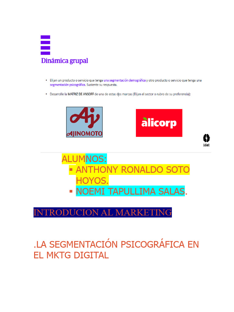 Dinamica Grupal - Tema 4 | PDF