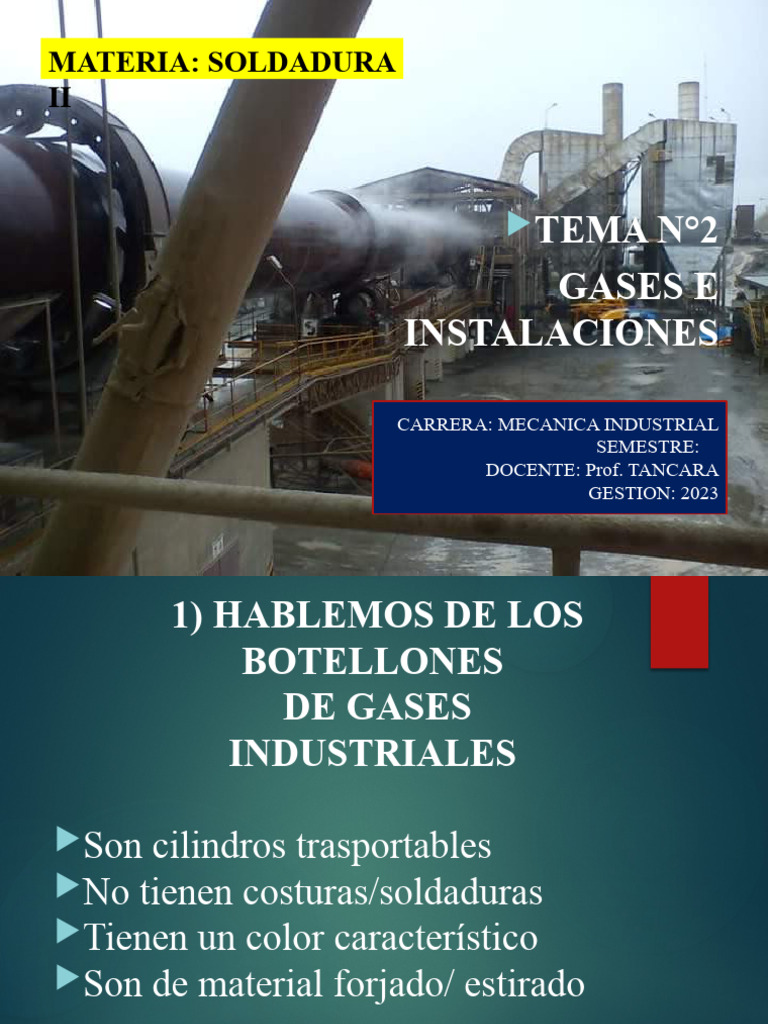 TEMA 2 Gases e Instalacion | PDF