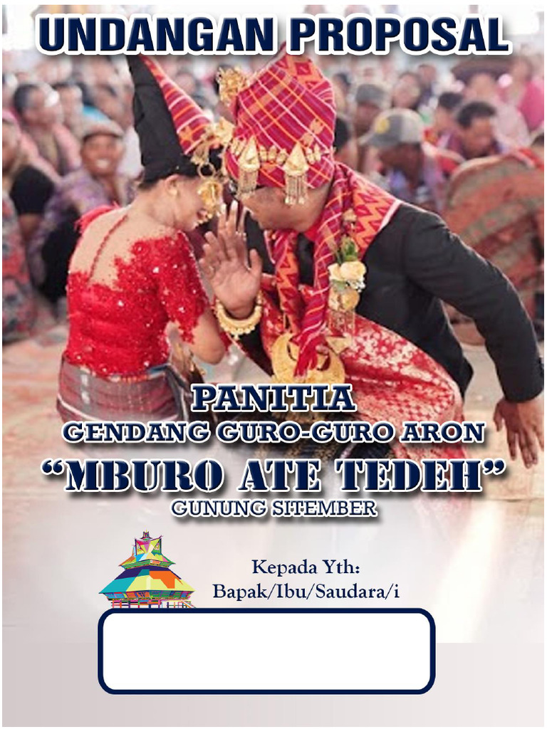 Proposal Undangan Panitia Gendang Guro Guro Aron | PDF