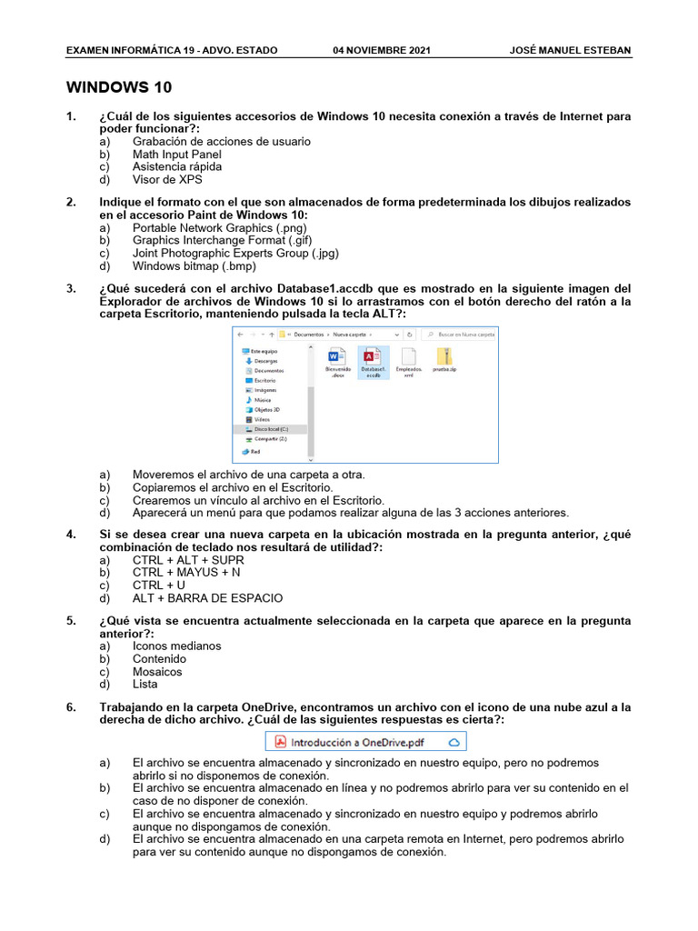 C1 Examen Informática 19 | PDF