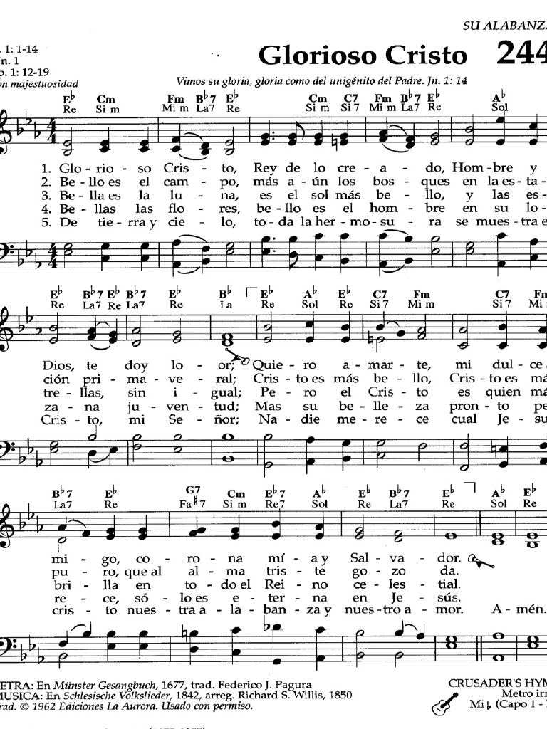 Glorioso Cristo | PDF